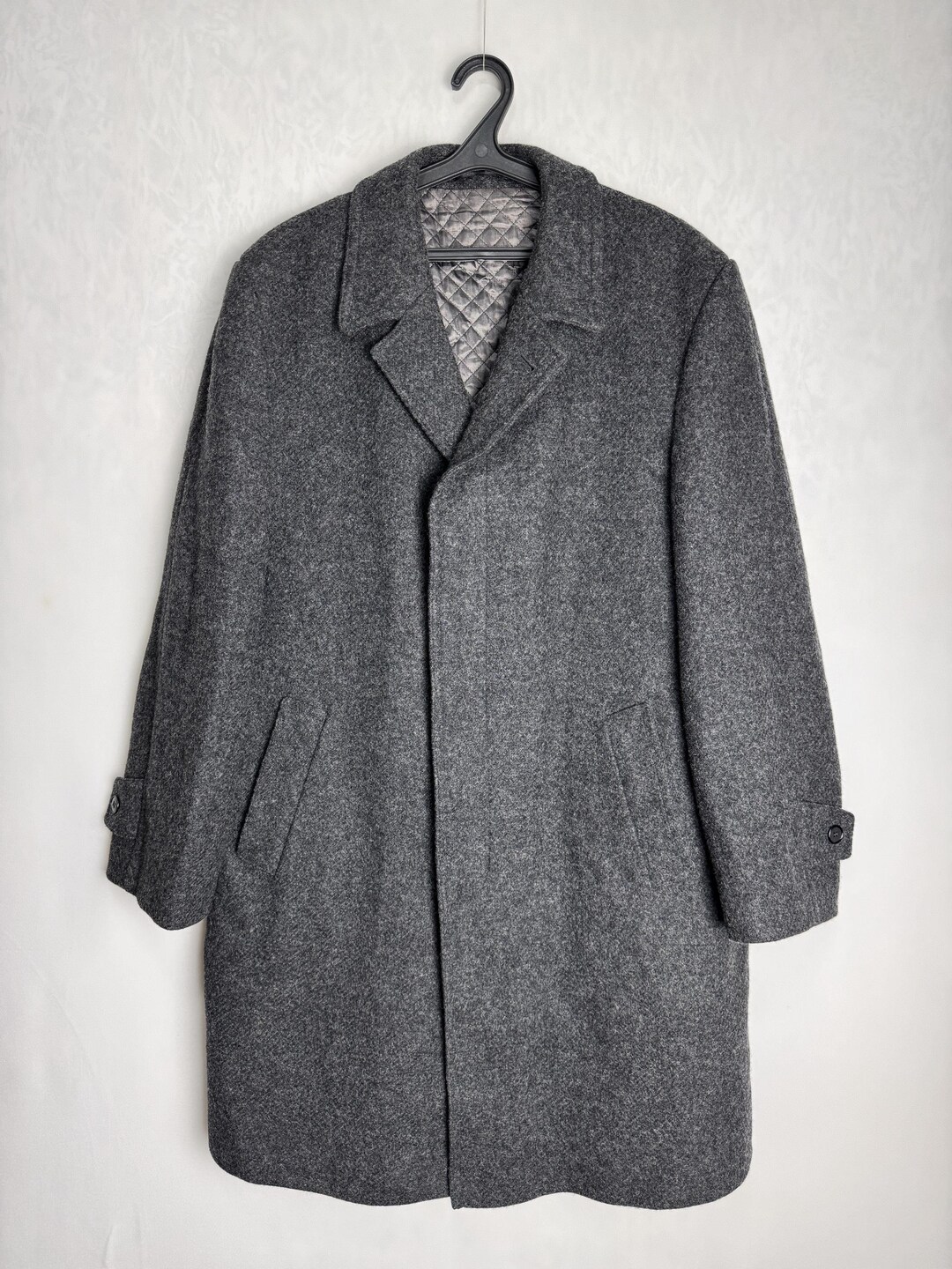 Austrian Loden Wool Coat, Mens Alpen Wool Jacket, 80s Gray Trachten ...
