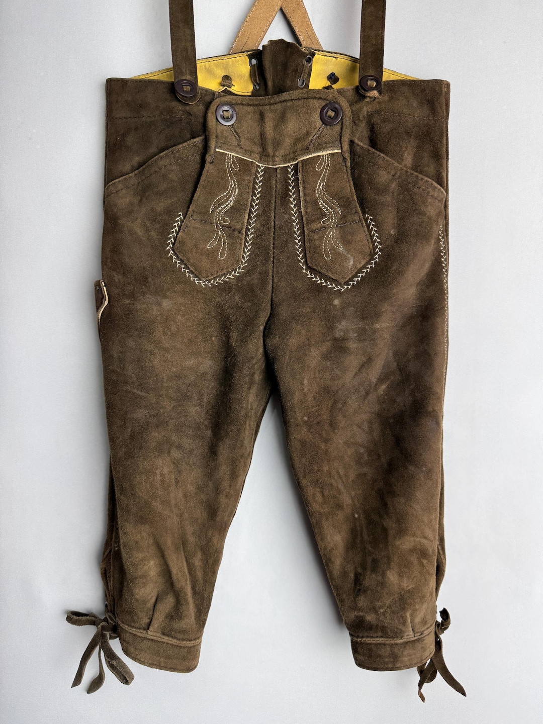 Lederhosen Boys Shorts, Real Leather Trachten Shorts, Traditional ...