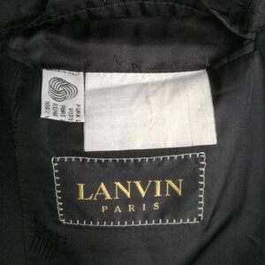 LANVIN PARIS Wool Suit Jacket, 90s French Designer Mens Blazer, Single ...