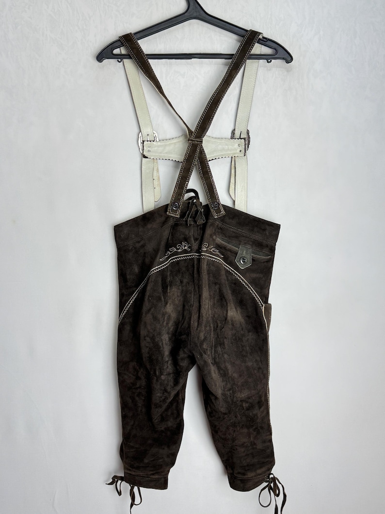 Lederhosen Mens Shorts, Real Leather Trachten Shorts, Traditional ...