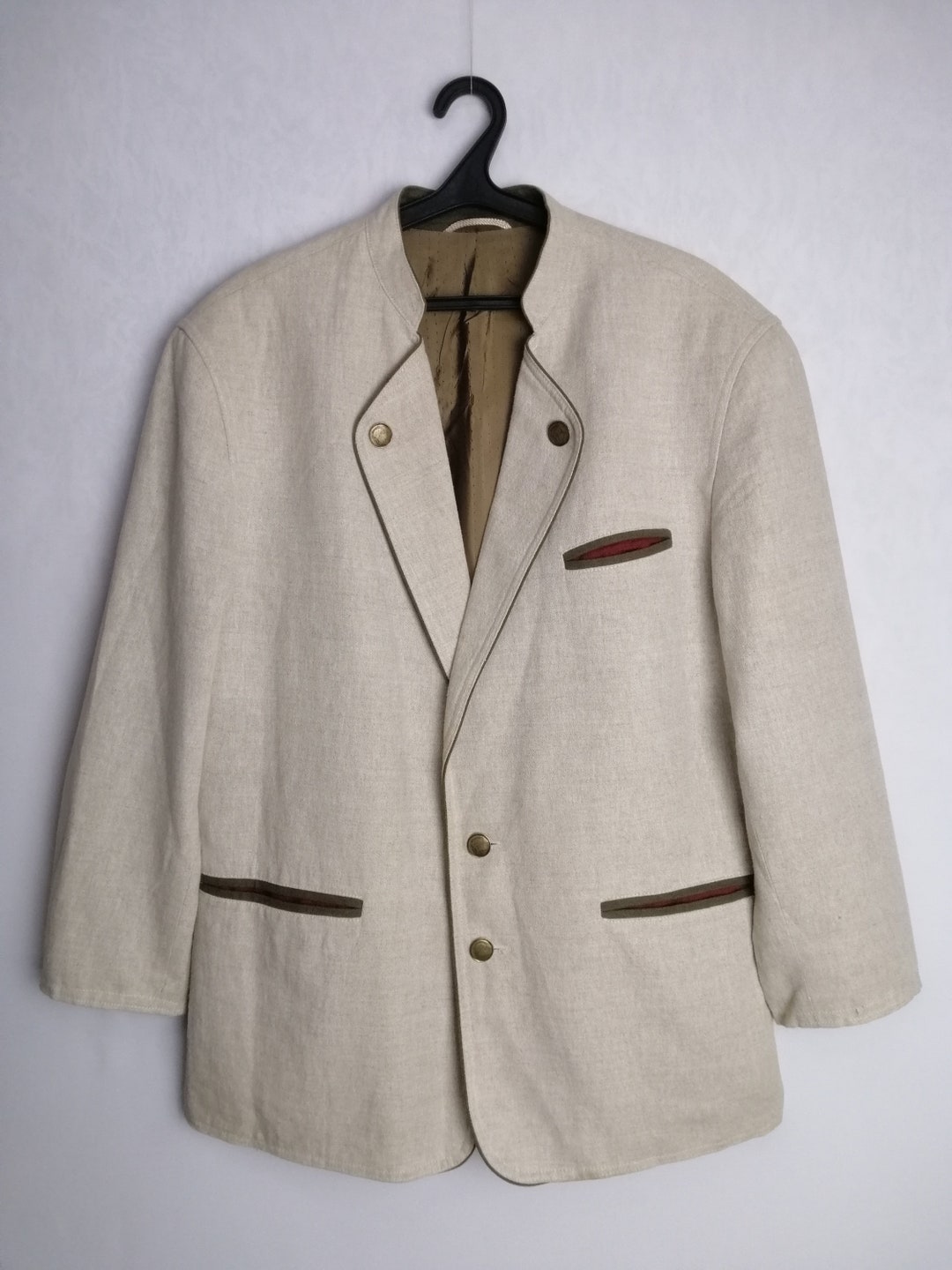 Mens Trachten Jacket, Austrian Folk Jacket, Traditional Tyrol Blazer ...