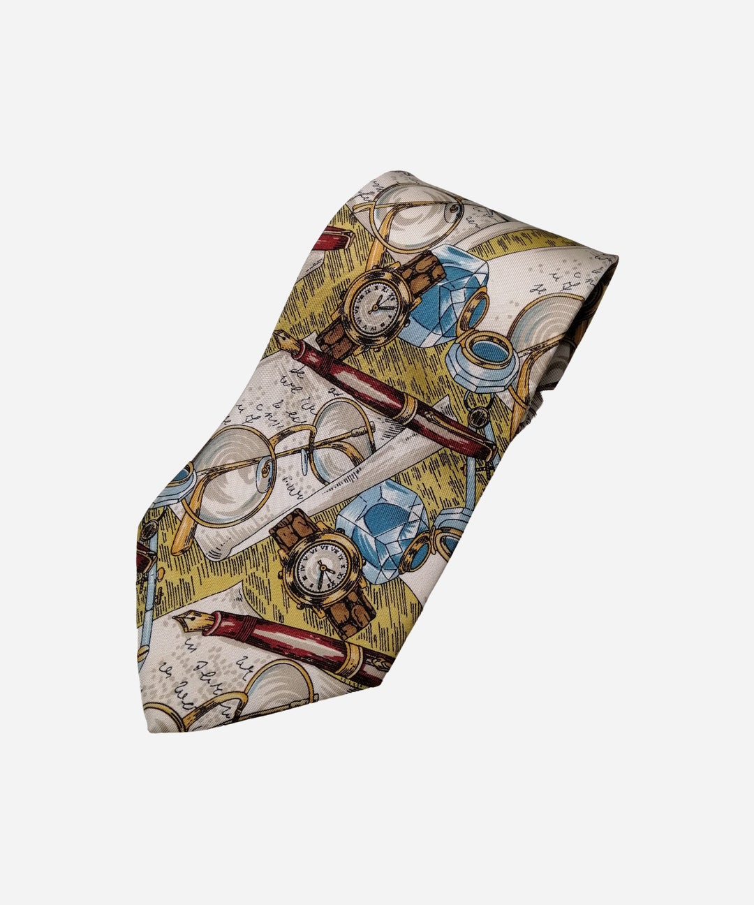 HUGO BOSS Vintage Mens Silk Necktie Printed Unique Neck Tie for Him ...