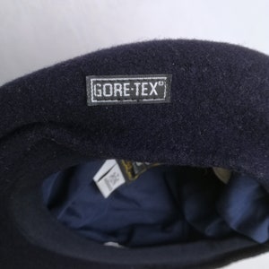 CODEBA Wool Basque Beret, 80s Navy Blue Classic Hat, Traditional ...