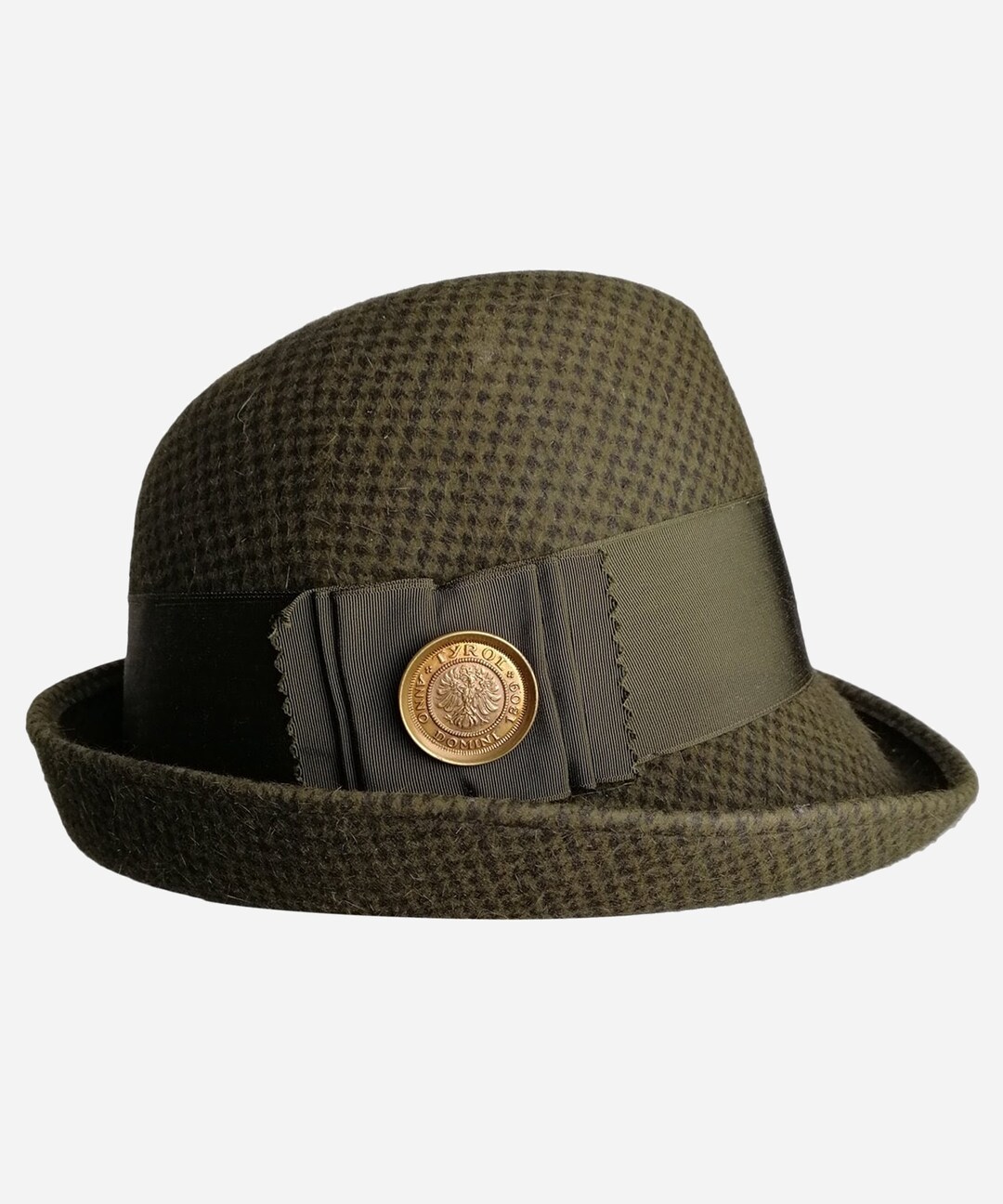 VINTAGE Tyrolean Felt Hat Dirndl Trachten Austrian Wool Fedora Hat ...