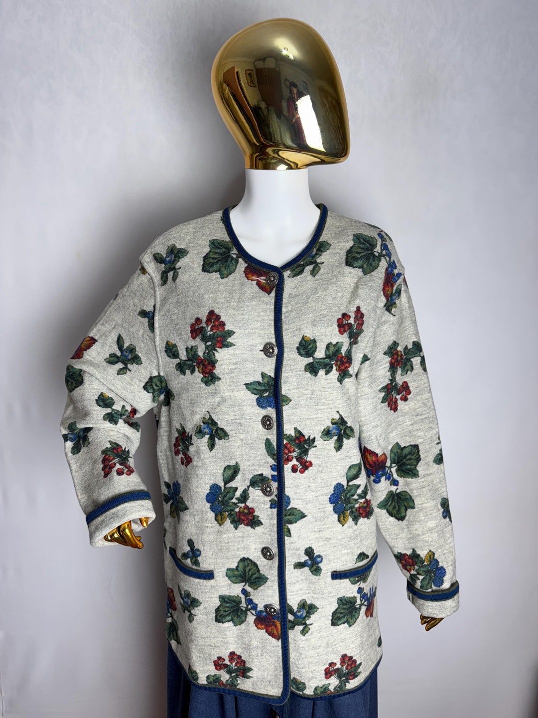 GEIGER Boiled Wool Jacket, Austrian Wool Cardigan, Oktoberfest Trachten ...