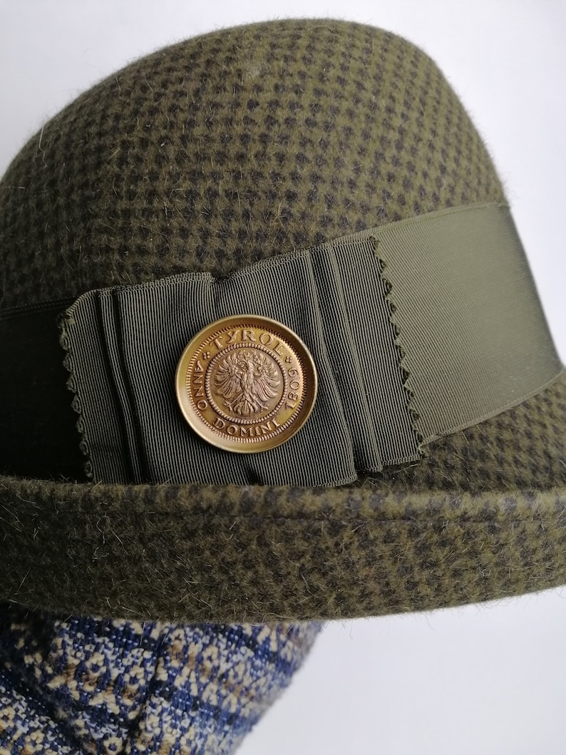 VINTAGE Tyrolean Felt Hat Dirndl Trachten Austrian Wool Fedora Hat ...