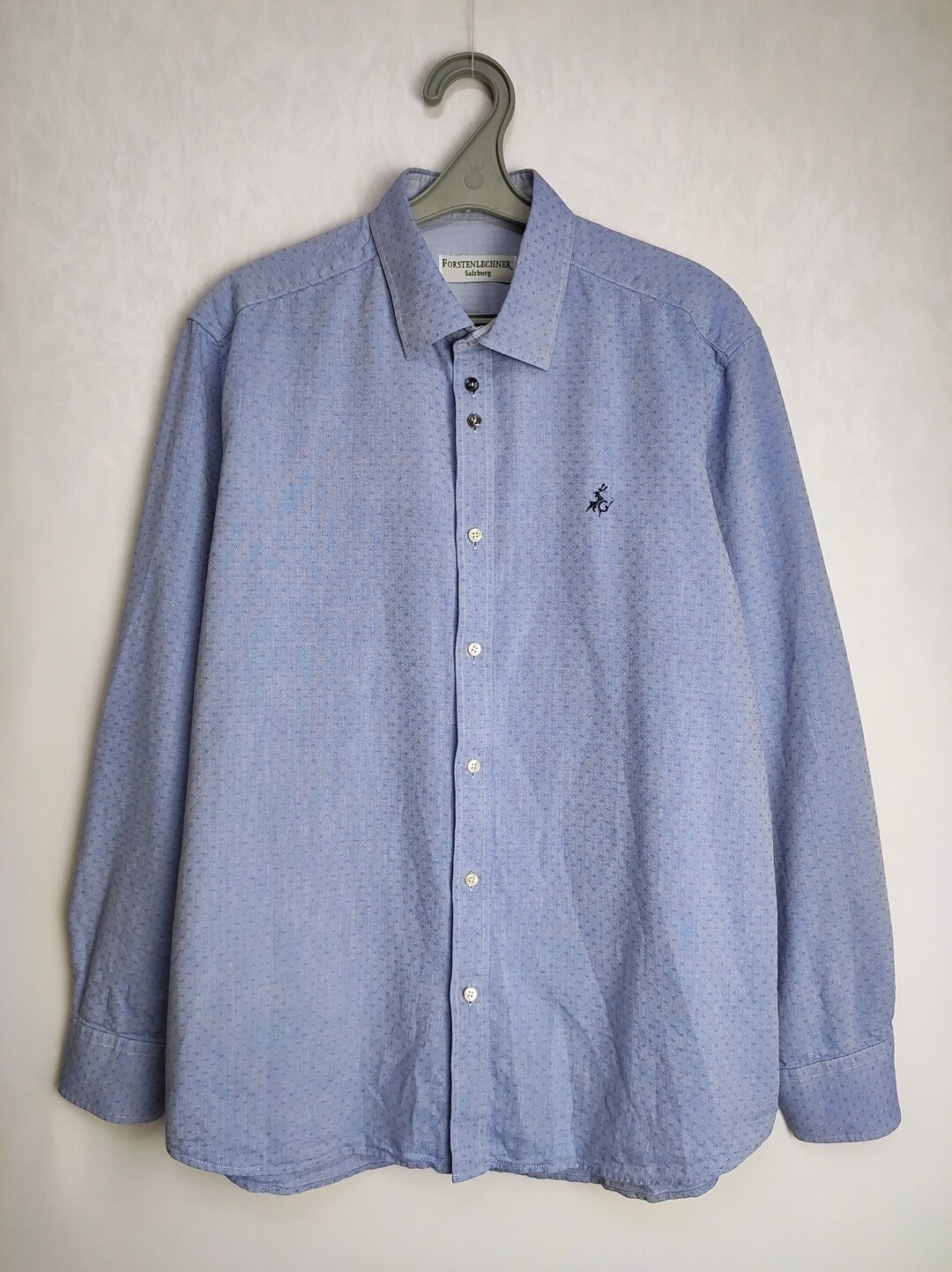 Mens Trachten Shirt, Traditional Alpine Shirt, Long Sleeve Austrian ...