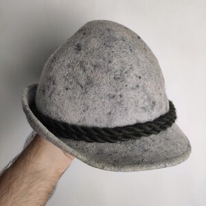 Tyrol Felt Hat, Traditional Oktoberfest Hat, Austrian Wool Fedora ...