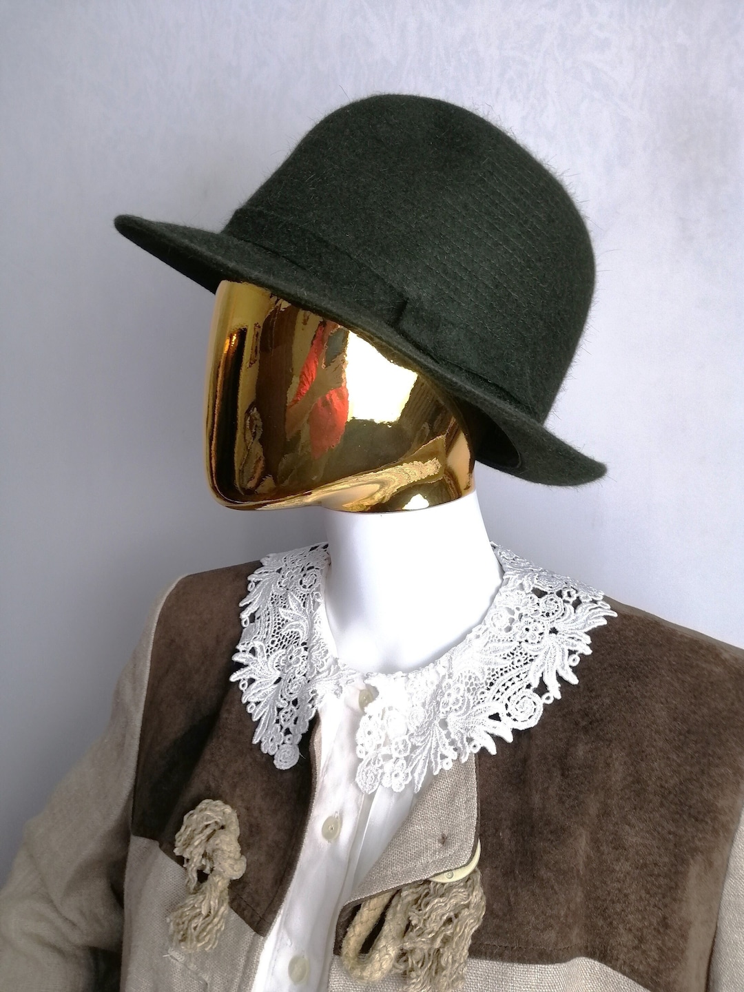 HABIG WIEN Austrian Felt Hat, 70s Oktoberfest Hat, Tyrol Wool Fedora ...