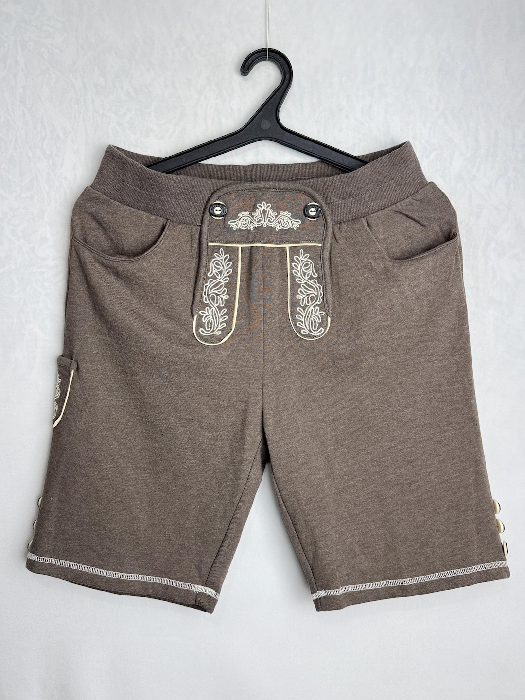 Bavarian Mens Lederhosen, Oktoberfest Trachten Shorts, Traditional ...