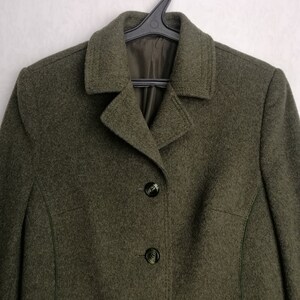 Loden Wool Coat, Womens Austrian Wool Jacket, Green Trachten Overcoat ...