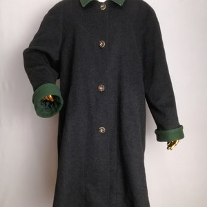 Loden Wool Coat, Womens Austrian Wool Jacket, Tyrol Trachten Overcoat ...