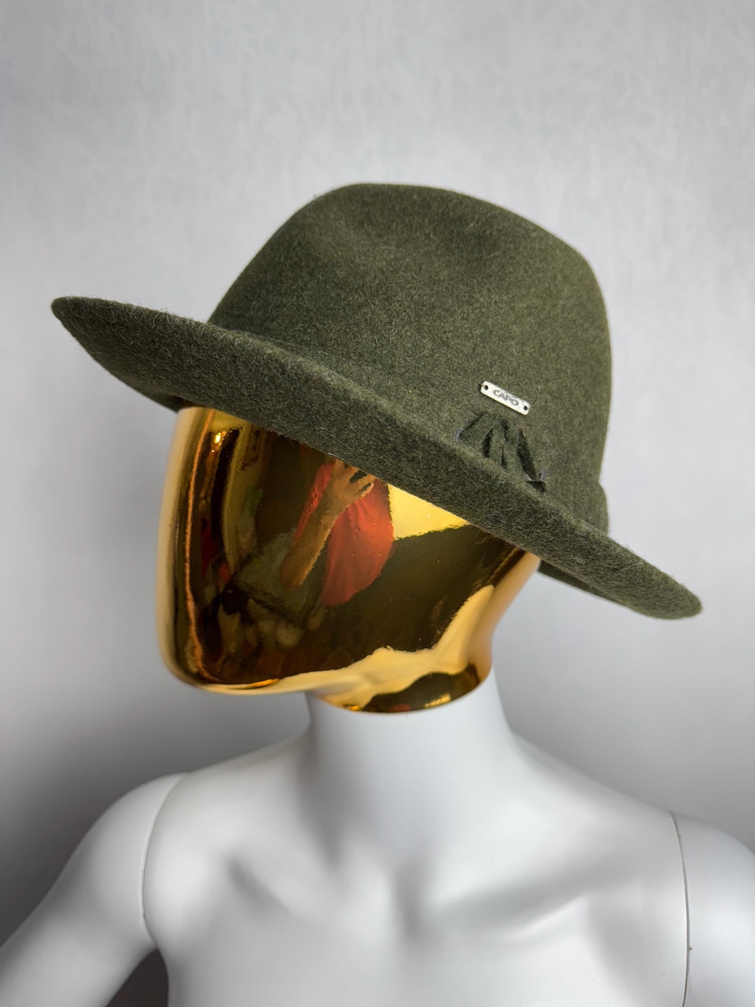 Tyrol Felt Hat, Green Oktoberfest Hat, Austrian Wool Fedora ...