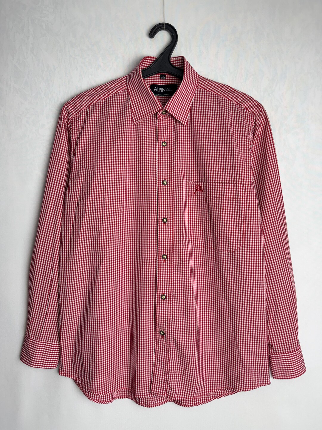 Mens Trachten Shirt, Traditional Alpen Shirt, Long Sleeve Austrian ...
