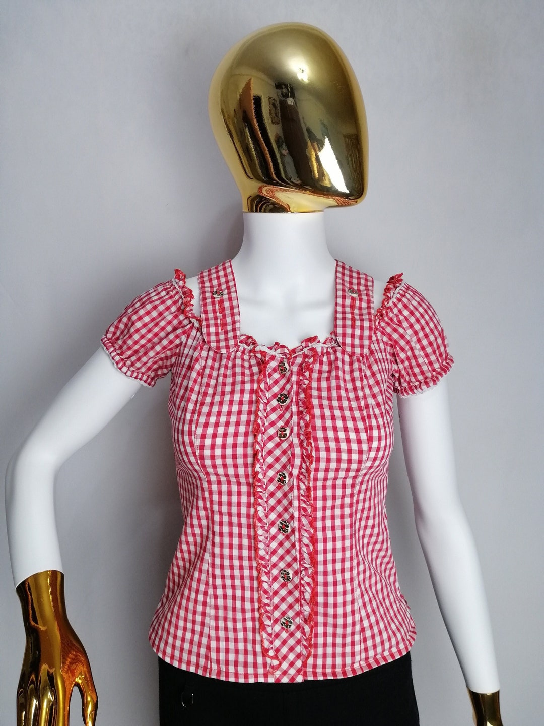 Austrian Dirndl Blouse, Traditional Trachten Blouse, Womens Oktoberfest ...