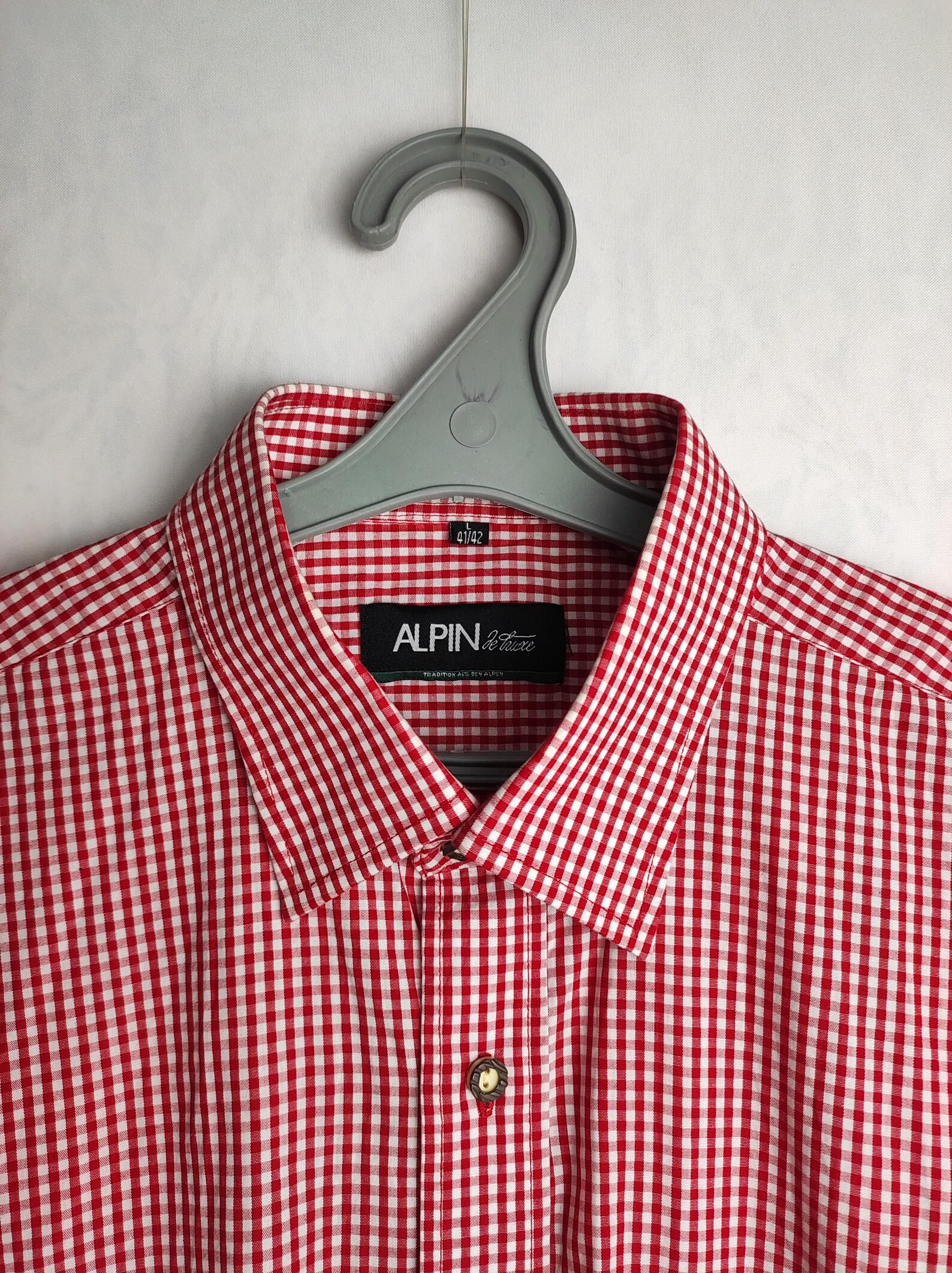 Mens Trachten Shirt, Traditional Alpen Shirt, Long Sleeve Austrian ...