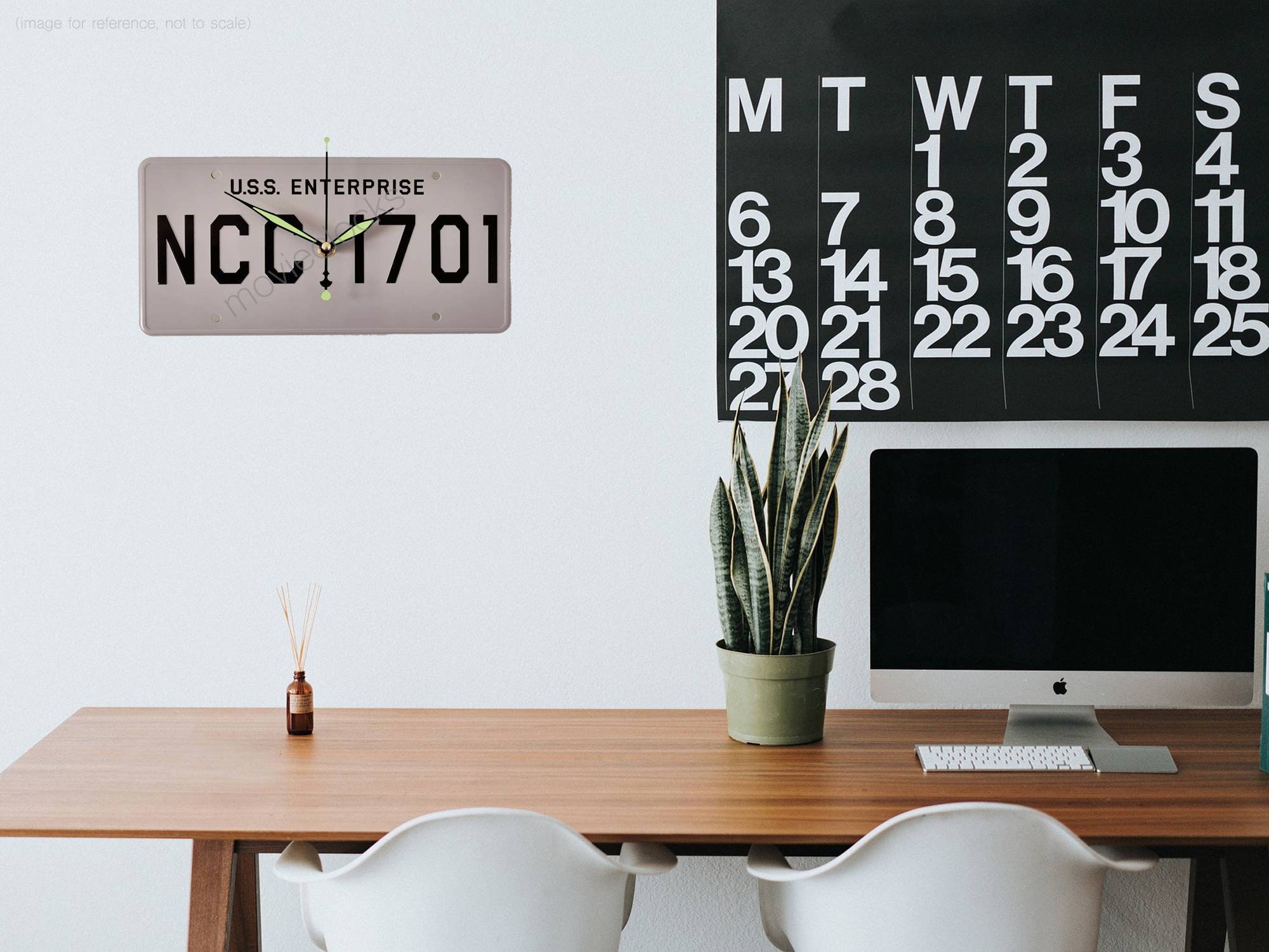Star Trek Enterprise License Plate Clock With Luminous Hands | Etsy