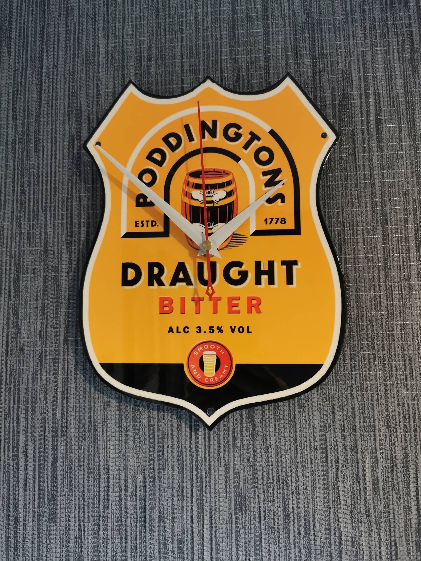 Reloj de cerveza Boddingtons de 10.0 in ideal para el hogar - Etsy España