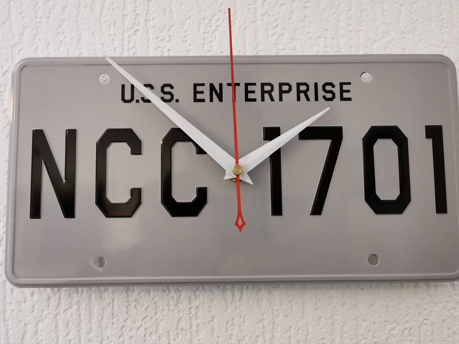 Star Trek Enterprise License Plate Clock Ideal for Home - Etsy