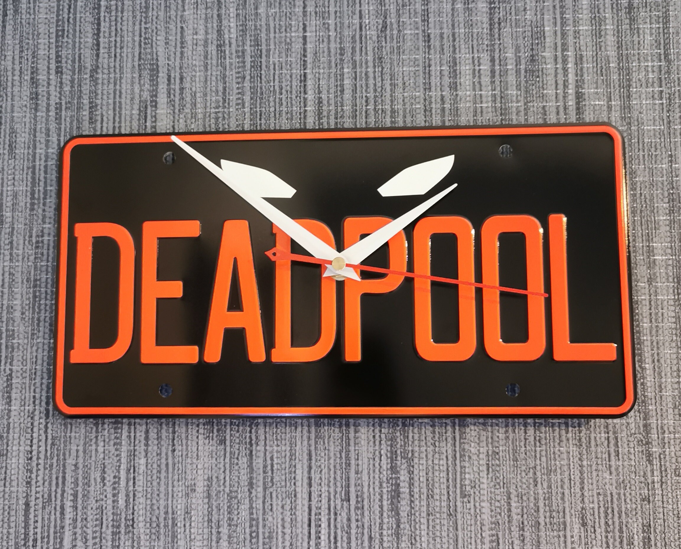 Deadpool Prop License Plate Clock Ideal for Home Cinema Room - Etsy