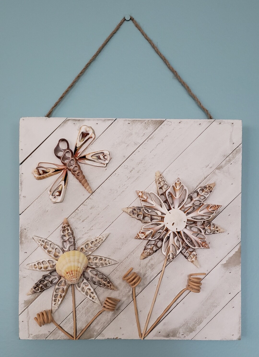 Sea Shell Flower Art - Etsy