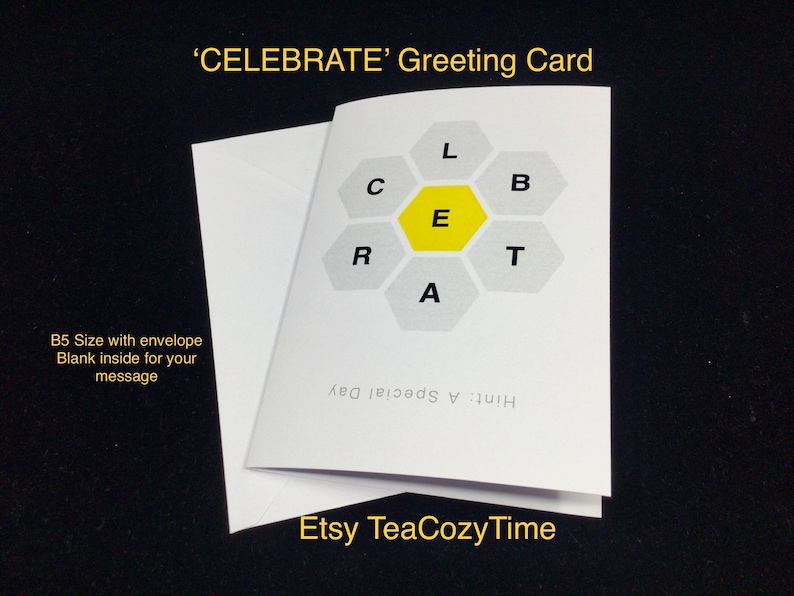 TWO Spelling Bee Greeting Cards: Option of Celebrate or Queen Bee ...