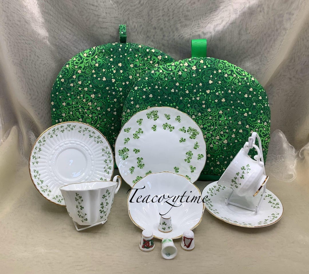 Vintage Shamrock China Collection: Royal Tara Cup, Aynsley Plate ...