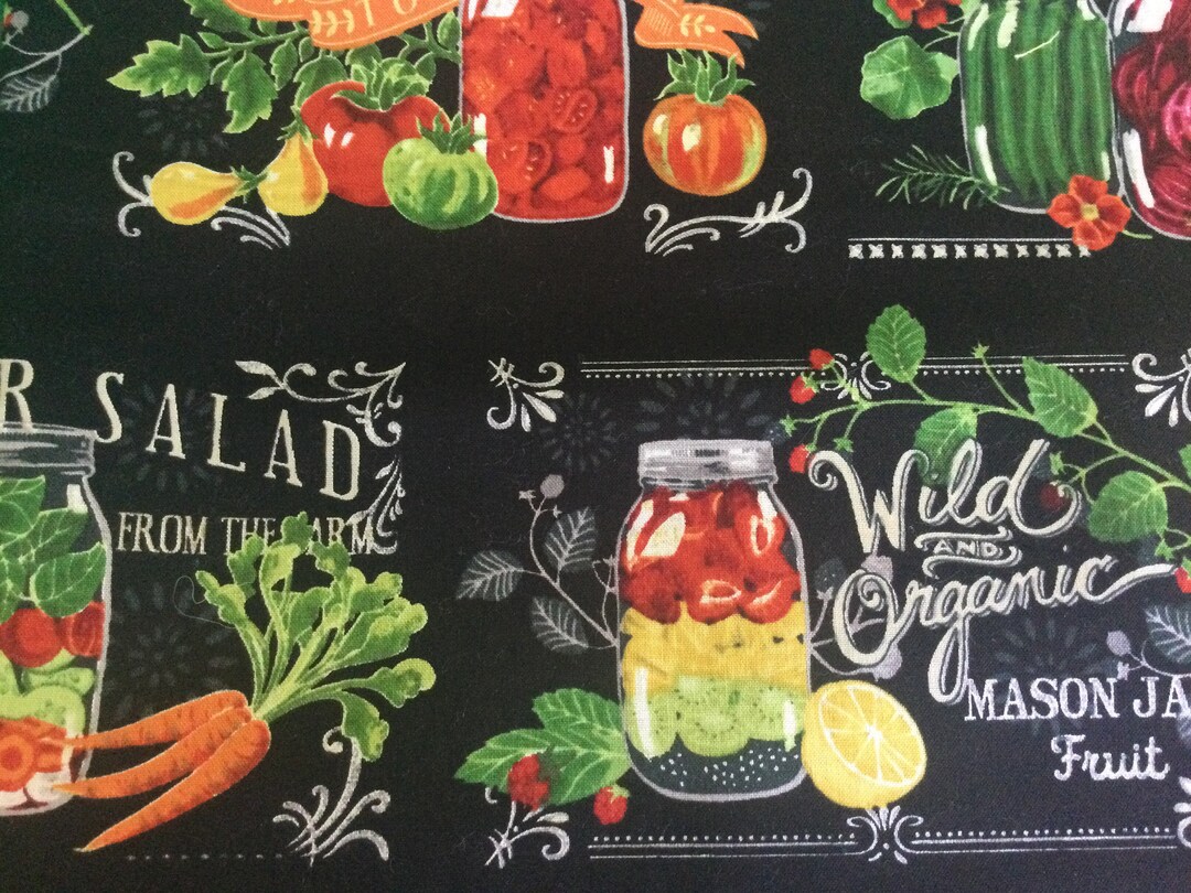 Bowl Cosy Cozy FOOD Theme; Fabric Featuring Food Culinary Terms ...