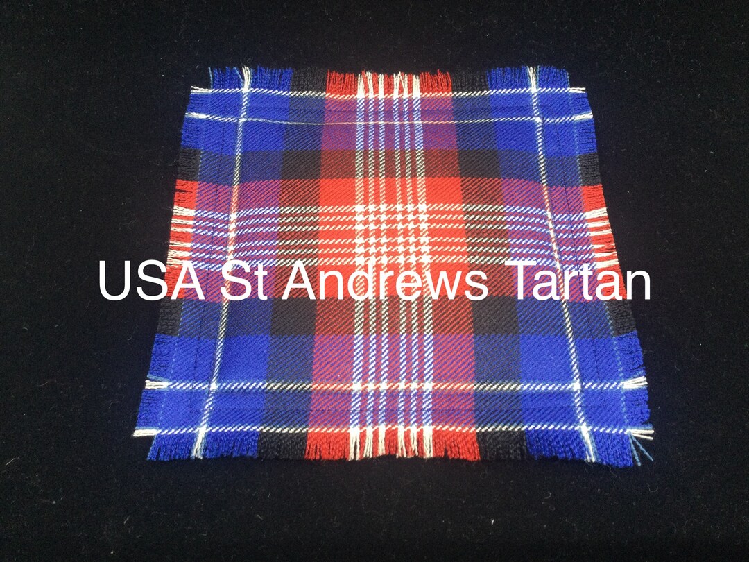 Scottish Wool Tartan Coasters: Auld Lang Syne, St Andrews Day - Etsy