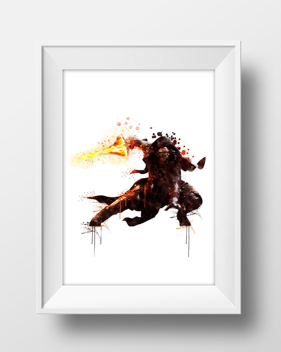 Kylo Ren Watercolor Star Wars Kylo Ren Print Kylo Ren Poster Star Wars ...