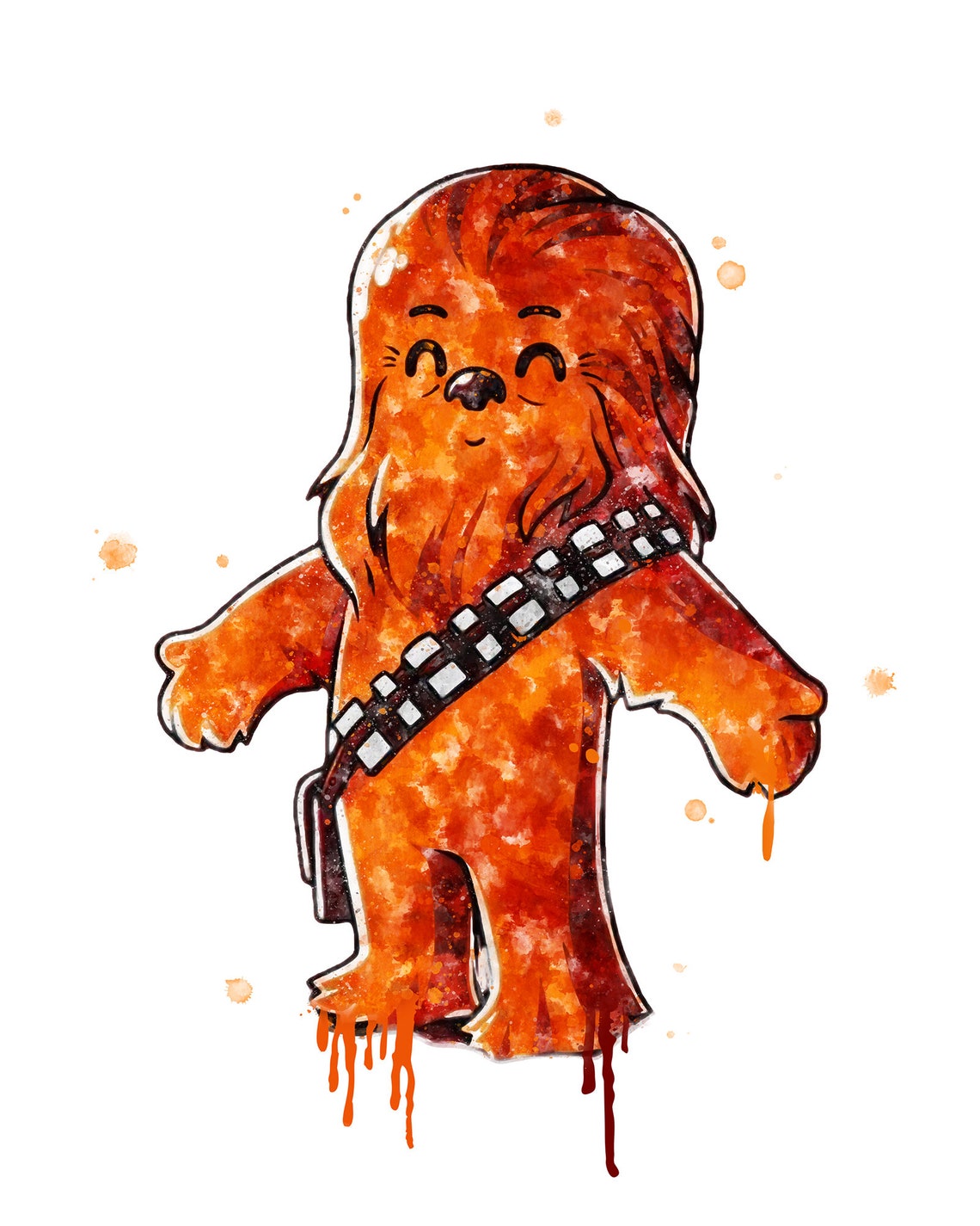 Star Wars Watercolor Chewbacca Printable Poster Chewbacca - Etsy