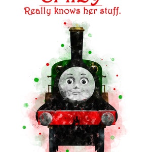Thomas and Friends Poster Emily Train Watercolor Print Thomas ...