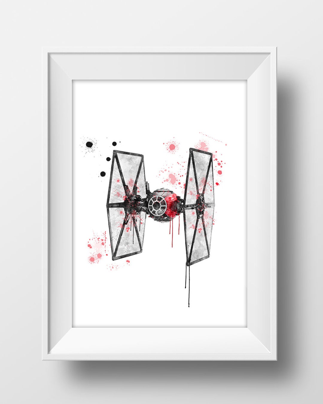 Star Wars Tie Fighter Poster Tie Fighter Watercolor Tie Fighter Print ...