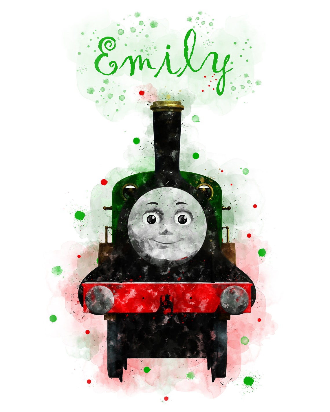 Emily Train Watercolor Print Thomas and Friends Printable Art Kids Room ...