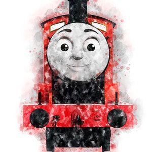 James the Train Watercolor Train James Printable Thomas and Friends ...