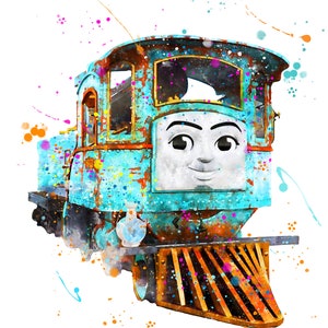 Lexi the Experimental Engine Watercolor Print Thomas and - Etsy