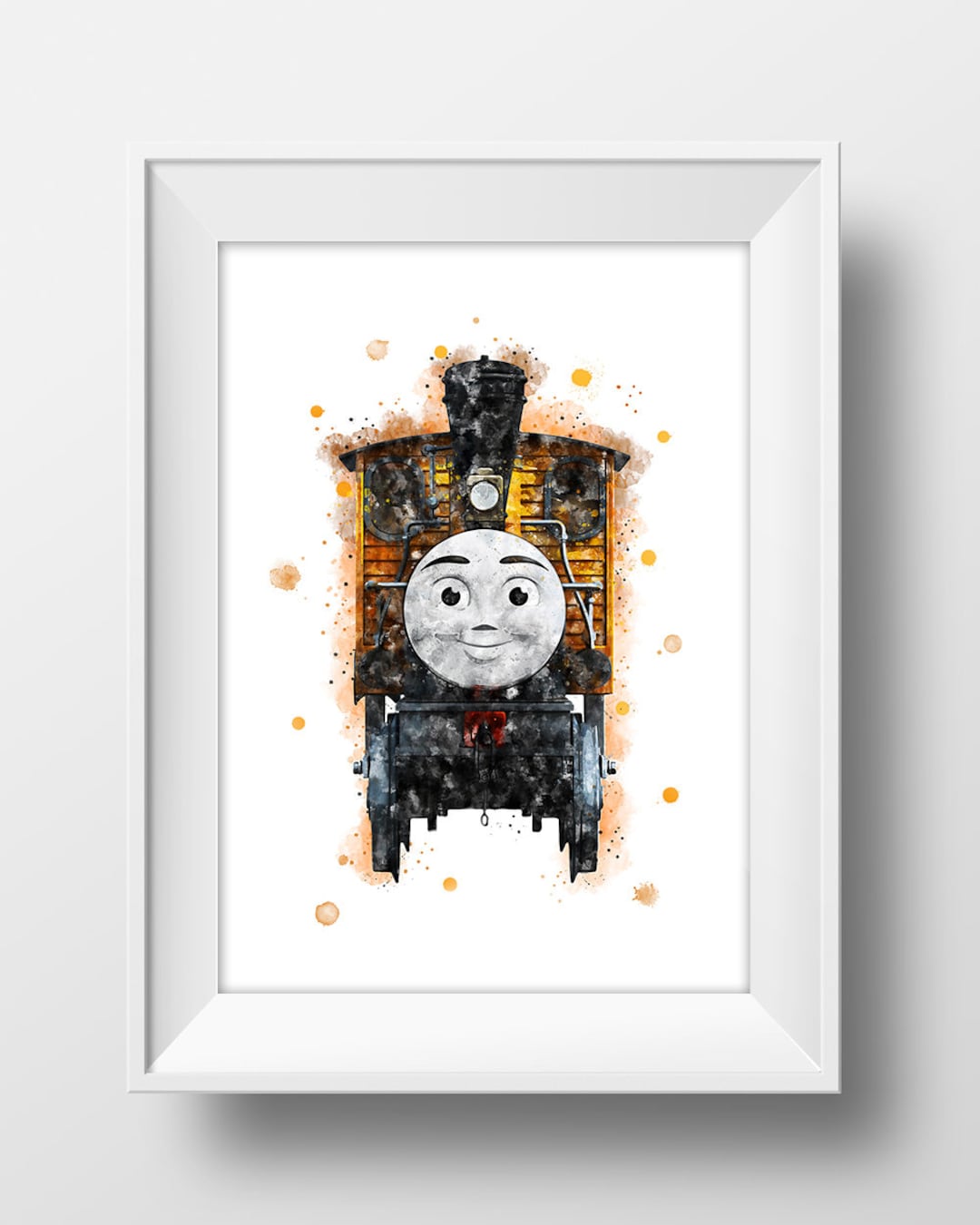 Thomas the Train Print Thomas and Friends Watercolor Toby Engine ...
