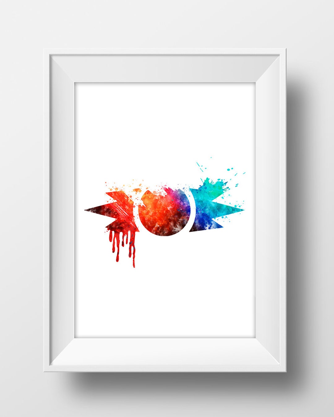 Sith Symbol Watercolor Print Star Wars Printable Poster Darth Bane ...