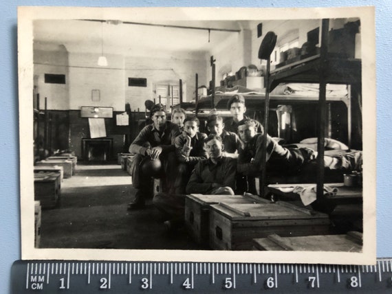 Vintage Photograph Men Army Bunks Bed Asleep Airforce Soldiers | Etsy