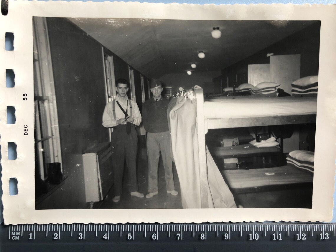 Vintage Photograph Men Army Bunks Bed Asleep Airforce Soldiers | Etsy