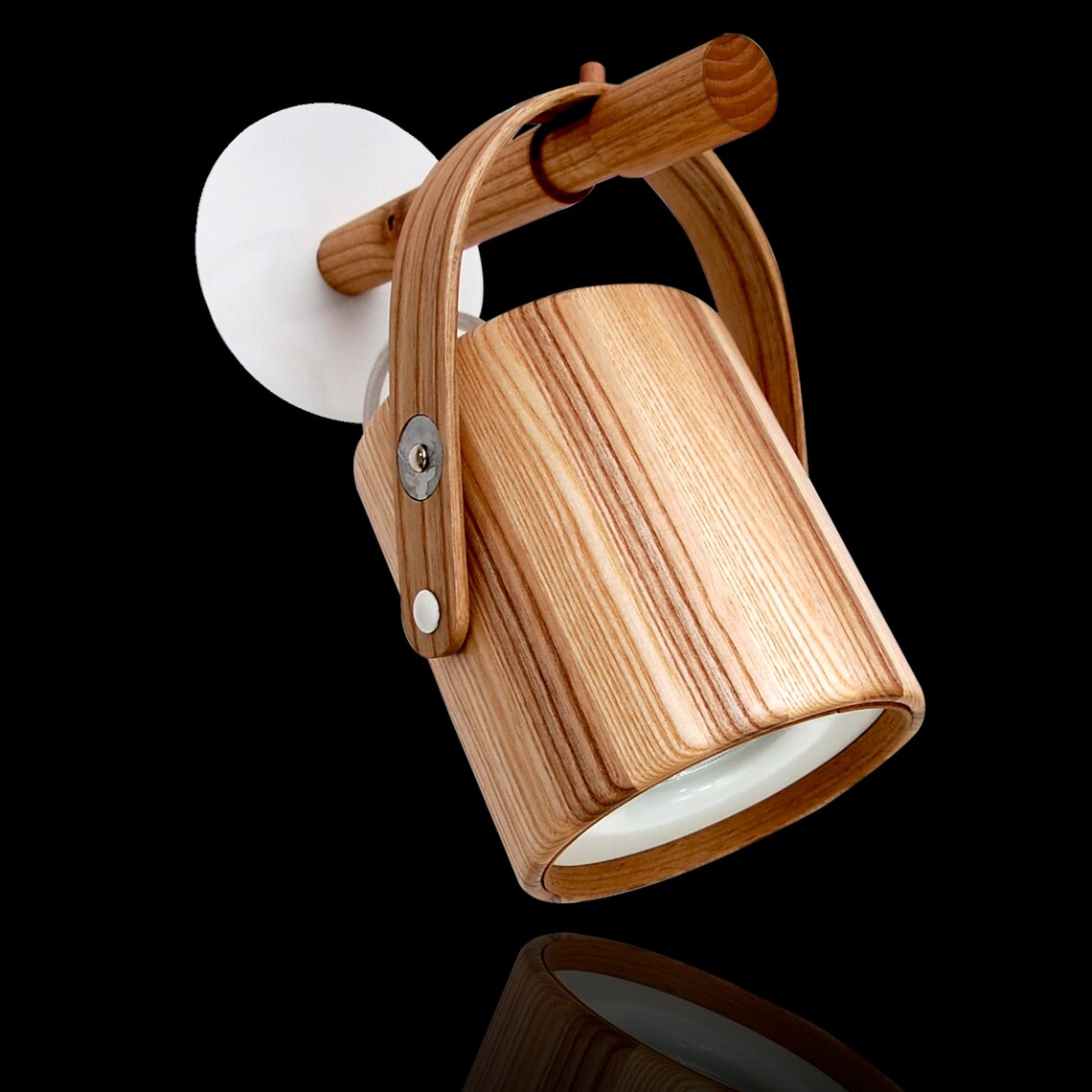 Reading Wood Wall Lamp, Scandinavian Sconce Wood, Wall Lamp for Reading ...