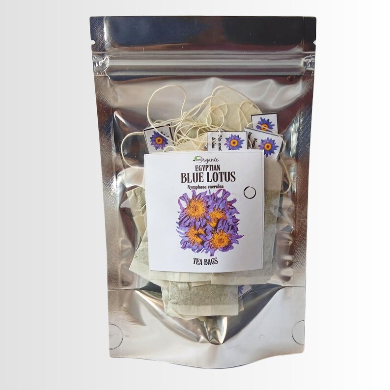100 Egyptian Blue Lotus Extract Tea Bags | Nymphaea Caerulea | Lucid ...