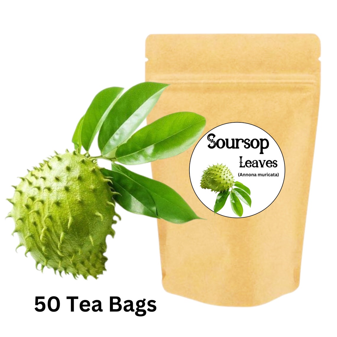 50+ Soursop Leaves Extract Tea Bags | Annona Muricata | Guanabana Leaf ...