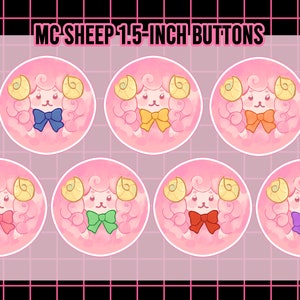 1.5-inch Obey Me Sheep MC Buttons - Etsy