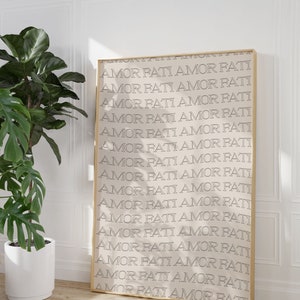 Amor Fati Poster, Friedrich Nietzsche, Love of Fate, Stoic Quote ...