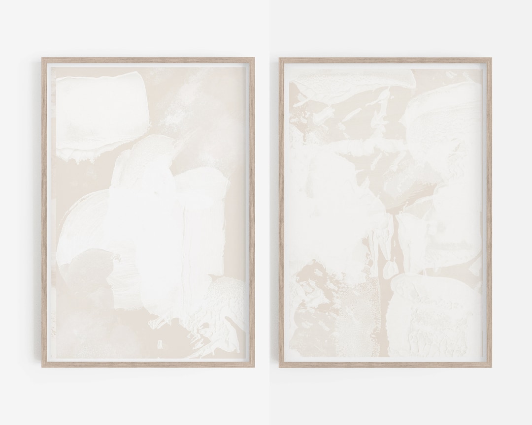 Beige Wall Art, Print Sets, Abstract Art Print, Neutral Art Print ...