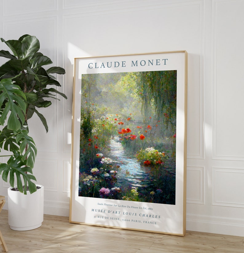 Claude Monet Print Monet Print Printable Art Vintage French - Etsy