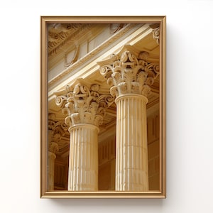 Beige Roman Columns Printable, Digital Download, Greek Mythology Art ...