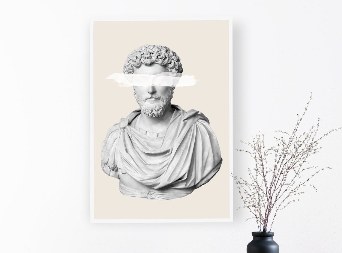 Marcus Aurelius home decor Stoic Aesthetic Room Decor Amor | Etsy