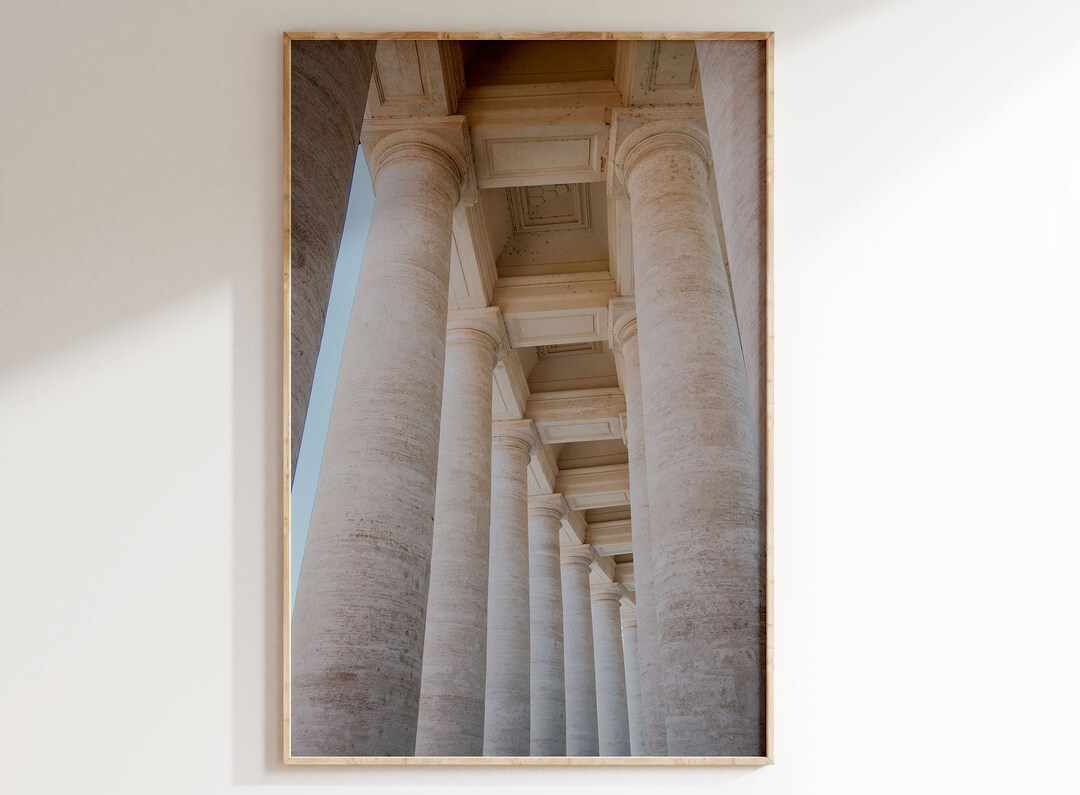 Vatican Roman Column Printable Wall Art - Digital Download, Greek ...
